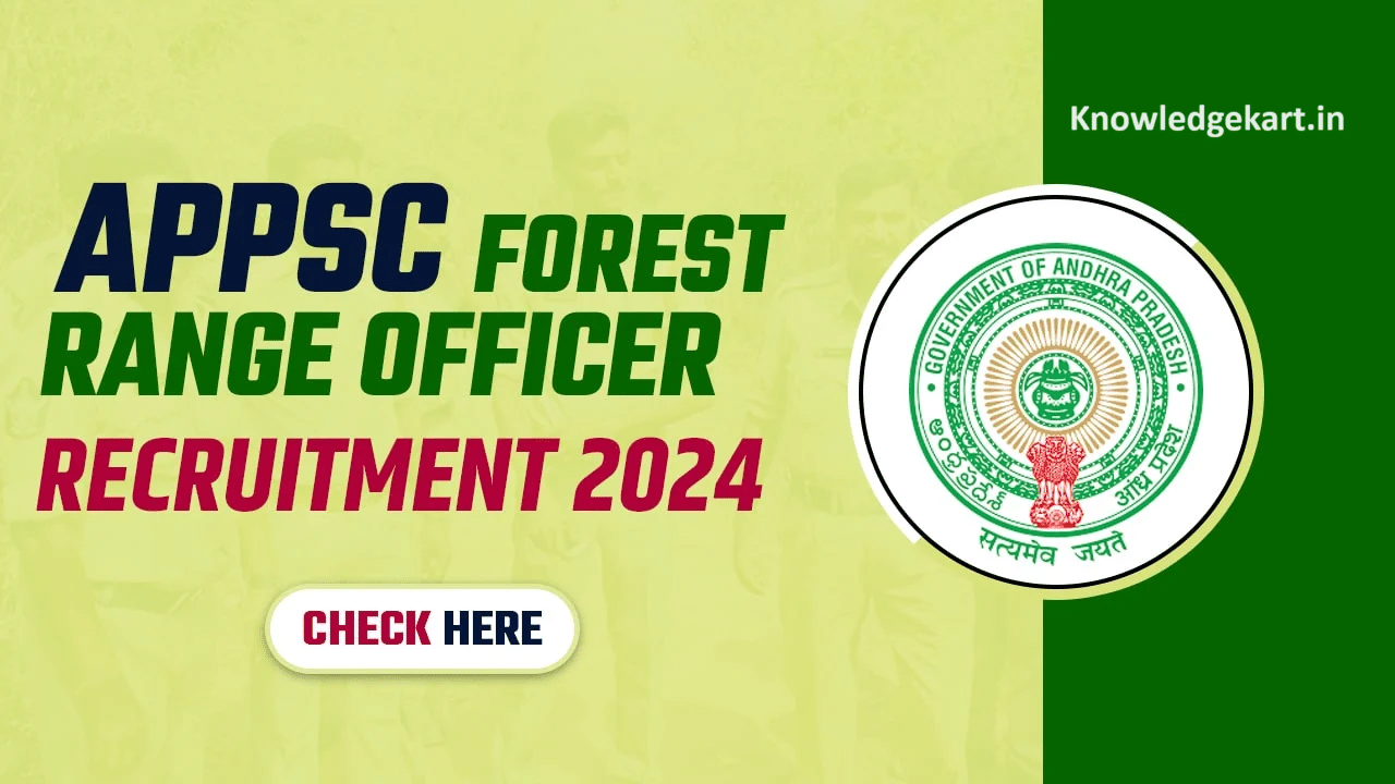 APPSC Forest Range Officer Recruitment 2024 Apply online